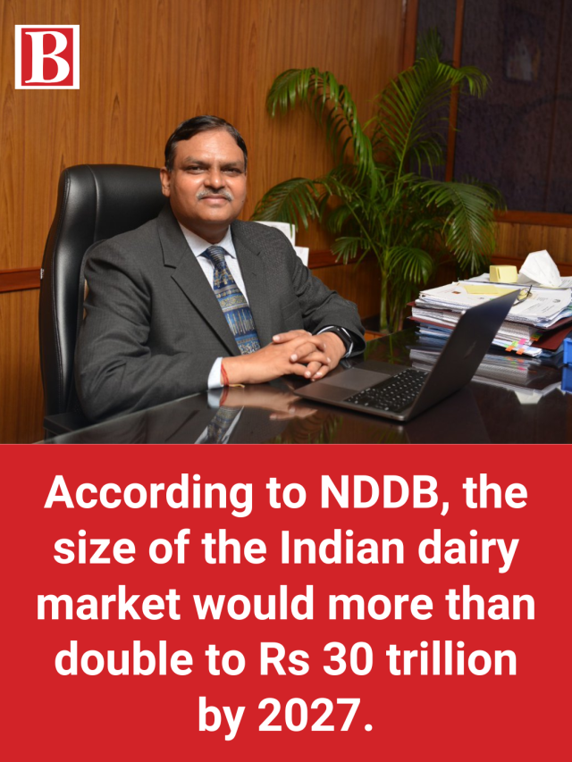 According to NDDB, the size of the Indian dairy market would more than ...
