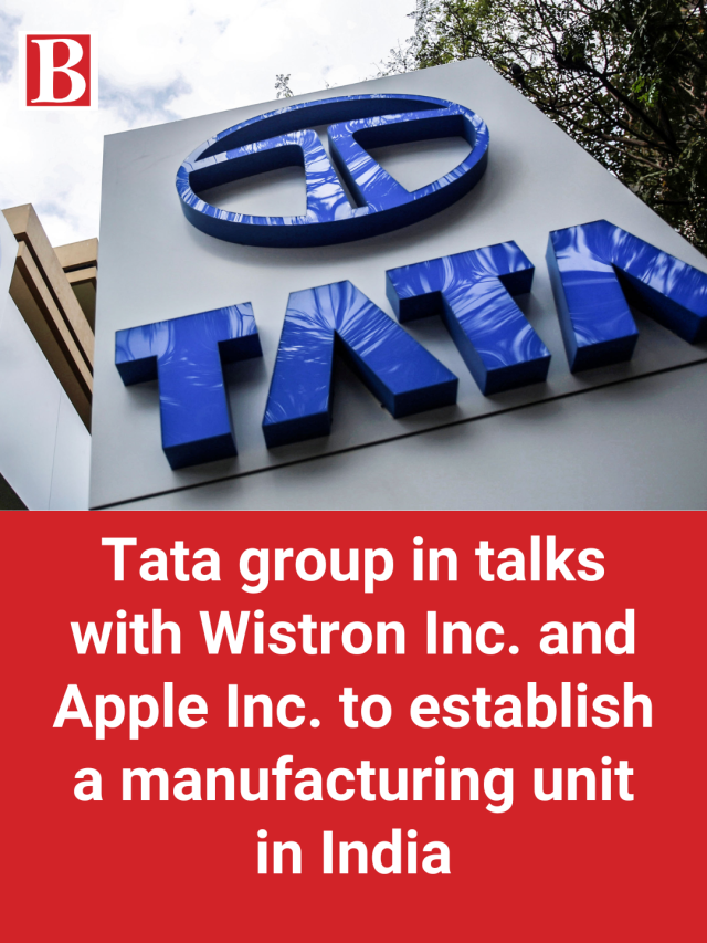 Tata group in talks with Wistron Inc. and Apple Inc. to establish a ...