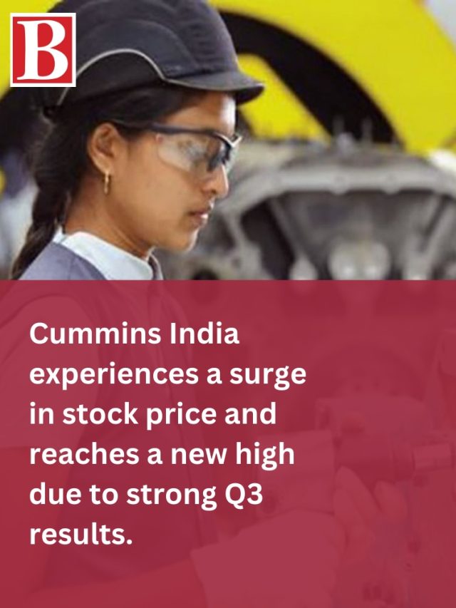 Cummins India experiences a surge in stock price and reaches a new high ...