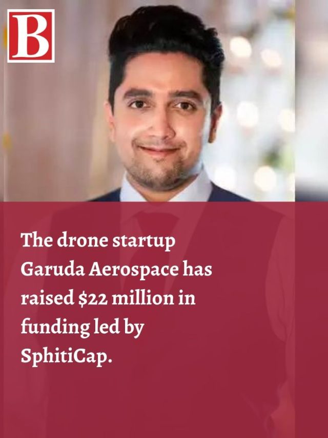 The drone startup Garuda Aerospace has raised $22 million in funding ...