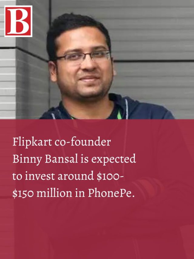 Flipkart co-founder Binny Bansal is expected to invest around $100-$150 ...