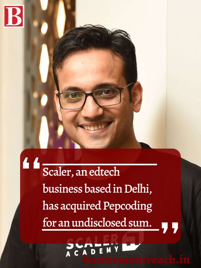 Scaler, an edtech business based in Delhi, has acquired Pepcoding for an undisclosed sum ...